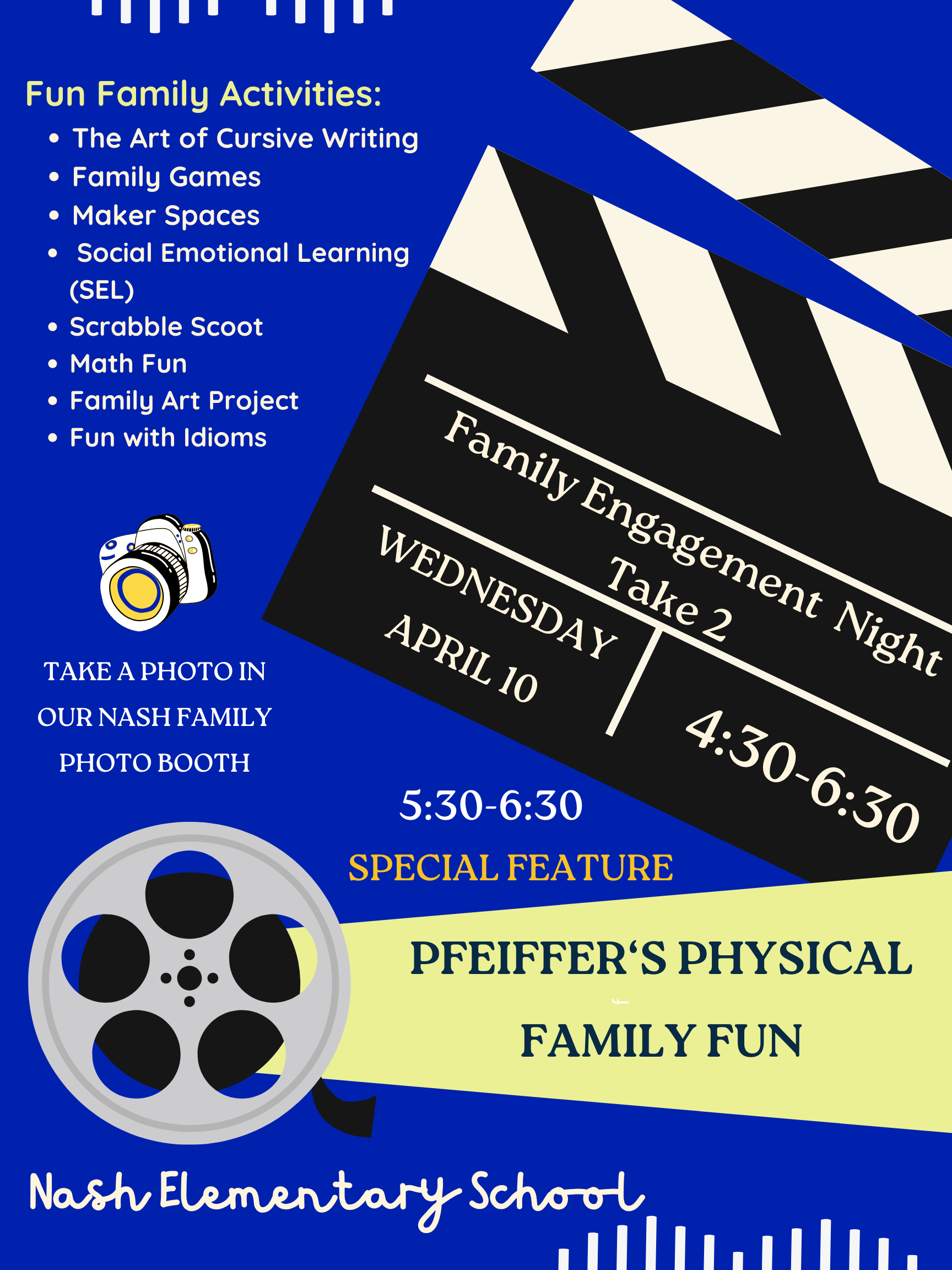 Take Two – Family Engagement Night! – Nash Elementary School