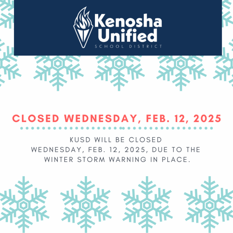 KUSD Closed Wednesday, Feb. 12, 2025 – Whittier Elementary School