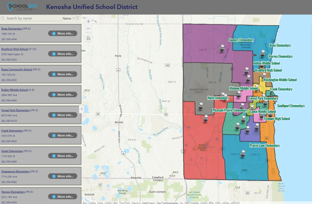 Boundary School Locator – Kenosha Unified School District